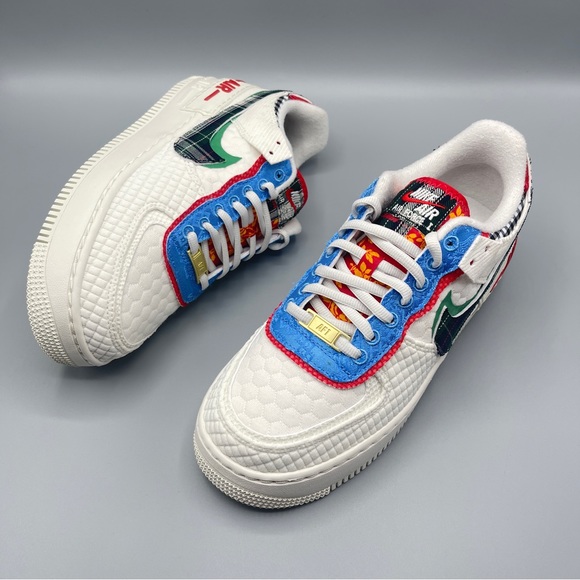 Nike | Shoes | Womens Shoes Nike Rare Air Force Shadow White Red Blue ...